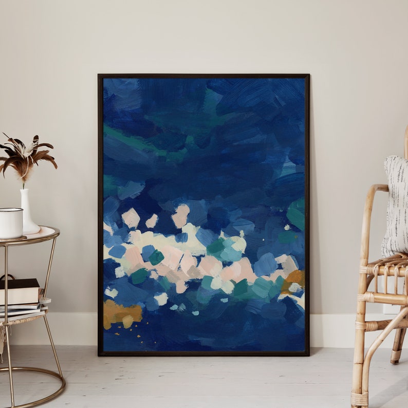 Abstract Underwater Painting | "seaside Awakening" - Art Print or ...