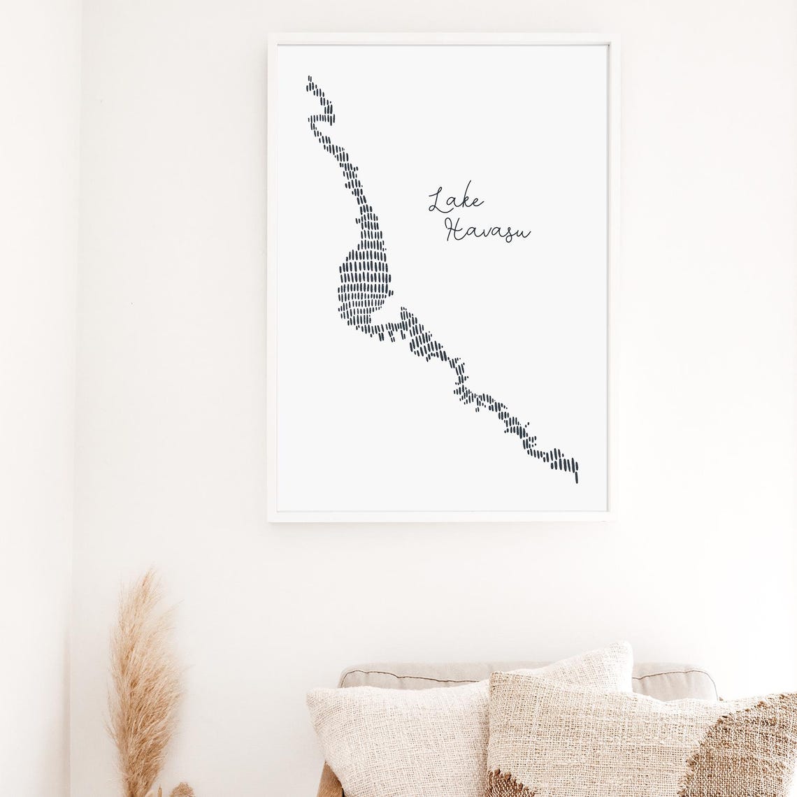 Lake Havasu Map Print | Arizona Lake Sign for Modern Minimalist ...