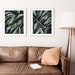 Dark Botanical Art Black Plant Painting Modern Apartment Decor - Etsy