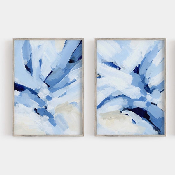 Blue Artwork - Etsy