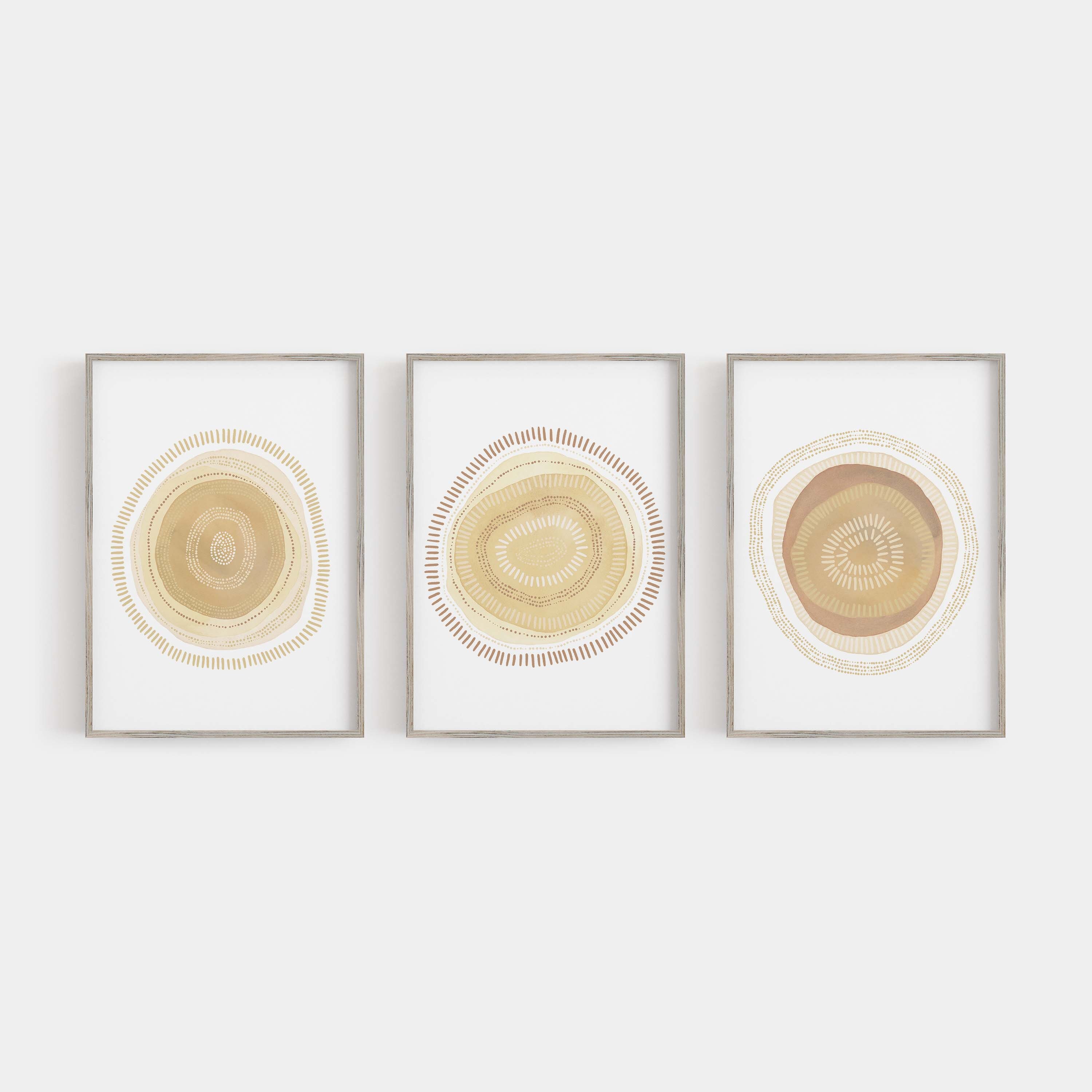 Modern Artwork Circle Sun Decor Nursery Decor Mid Century - Etsy