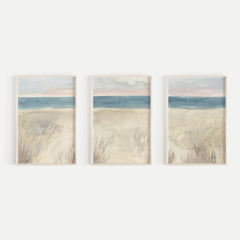 Beach Triptych - Etsy