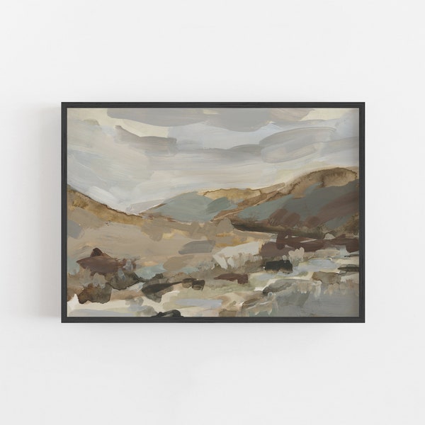 Neutral Landscape Print - Etsy