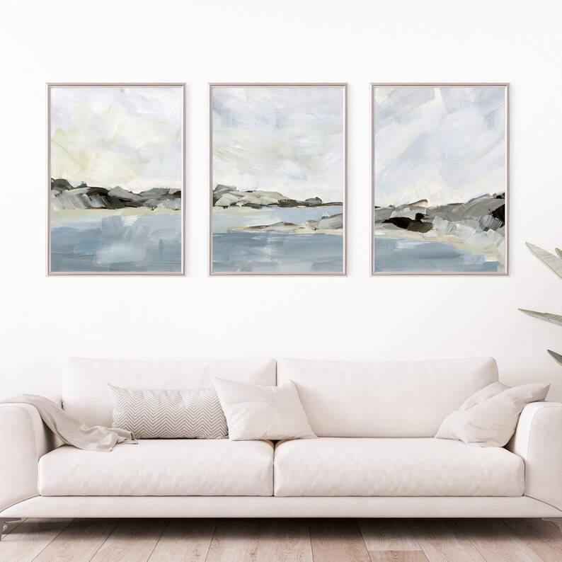 Coastal Art Beach Scene Seascape Painting Shore Print - Etsy
