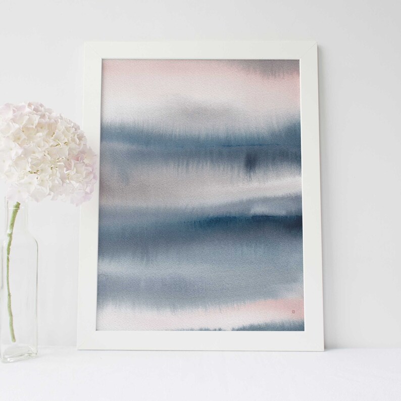 Watercolor Painting Modern Ethereal Flowy Artwork Abstract - Etsy