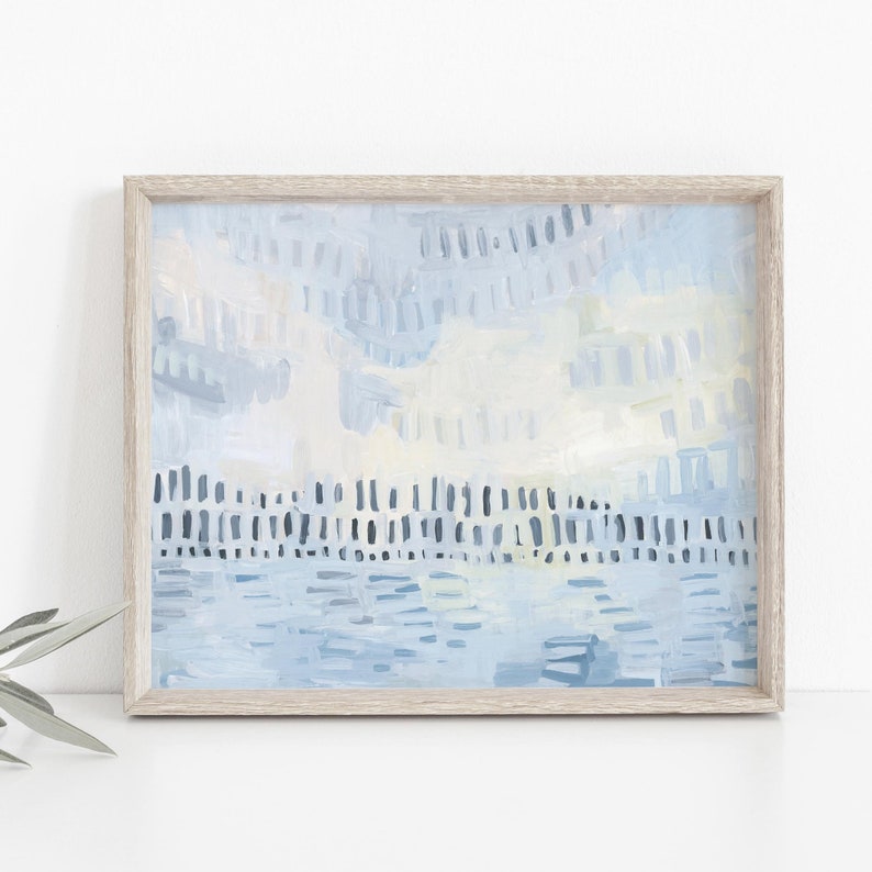 Coastal Wall Art Abstract Beach House Print Decor Coastline - Etsy