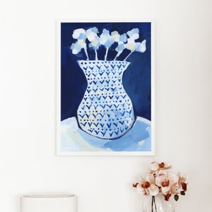 Mediterranean Inspired Florals | Blue and White Flower Bouquet Greek ...