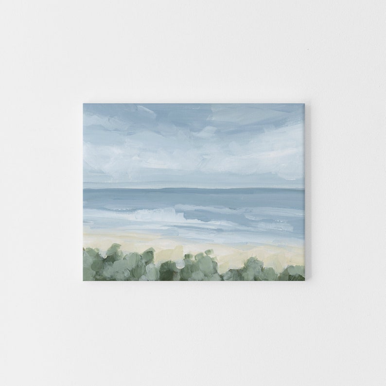 Muted Coastal Beachscape | "ocean Reverie" - Art Print or Canvas - Etsy