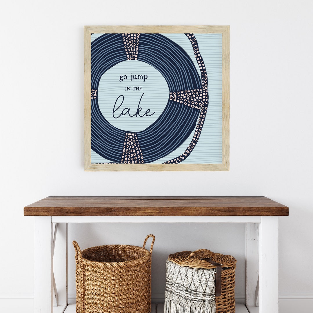 Lake Quote Art Cute Lakehouse Decor Modern Lake Inspired Nursery ...