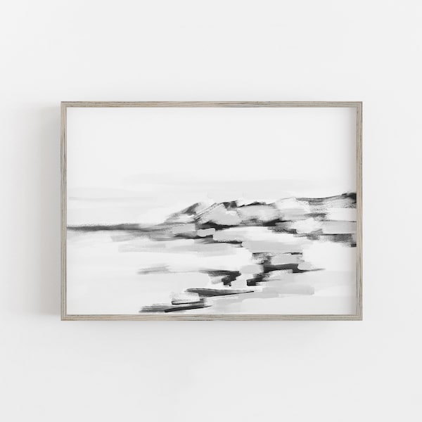 Black and White Shoreline Art - Etsy