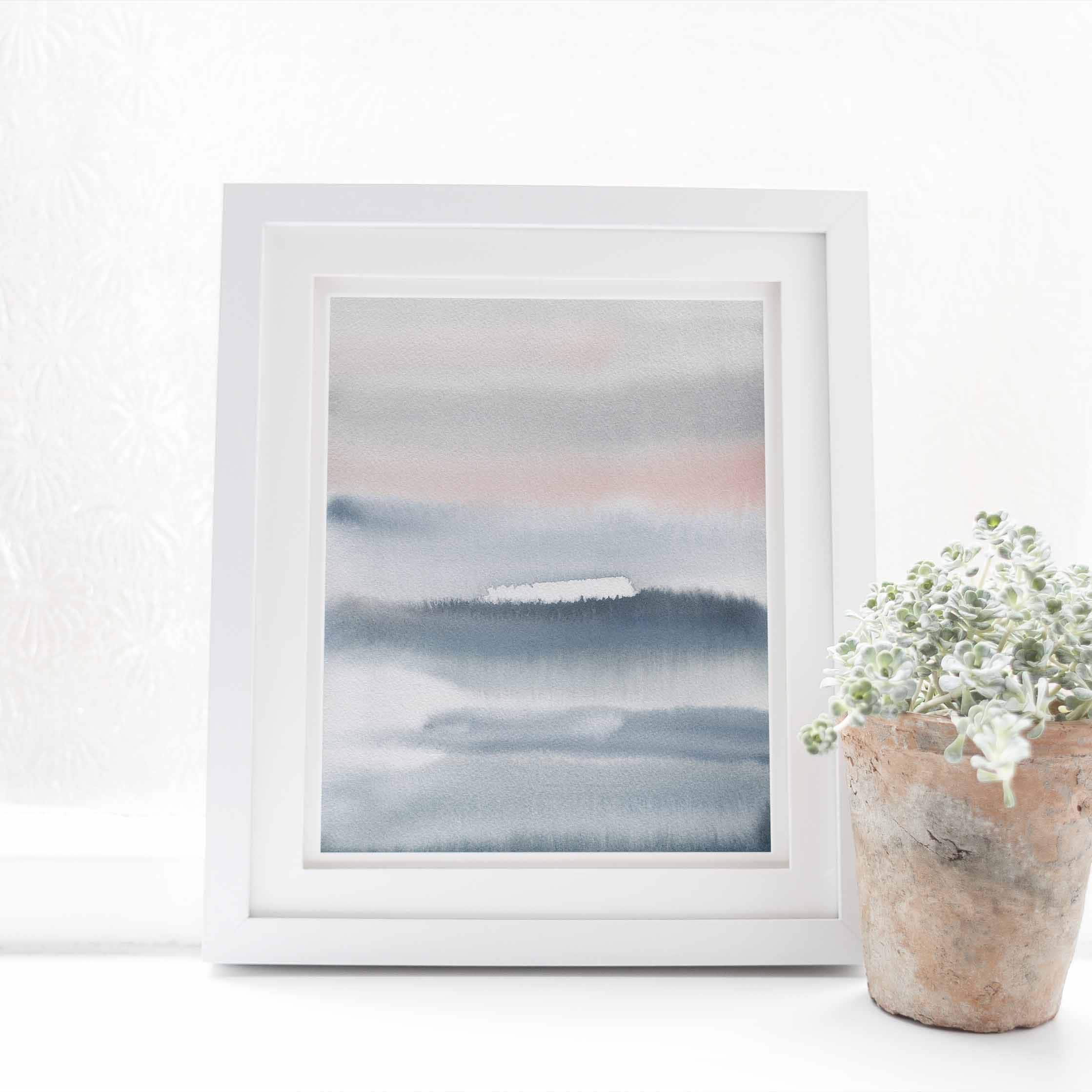 Abstract Modern Watercolor Painting Flowy Artwork Nursery Art - Etsy