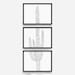 Modern Cacti Set Black and White Minimalist Desert Nursery Triptych ...