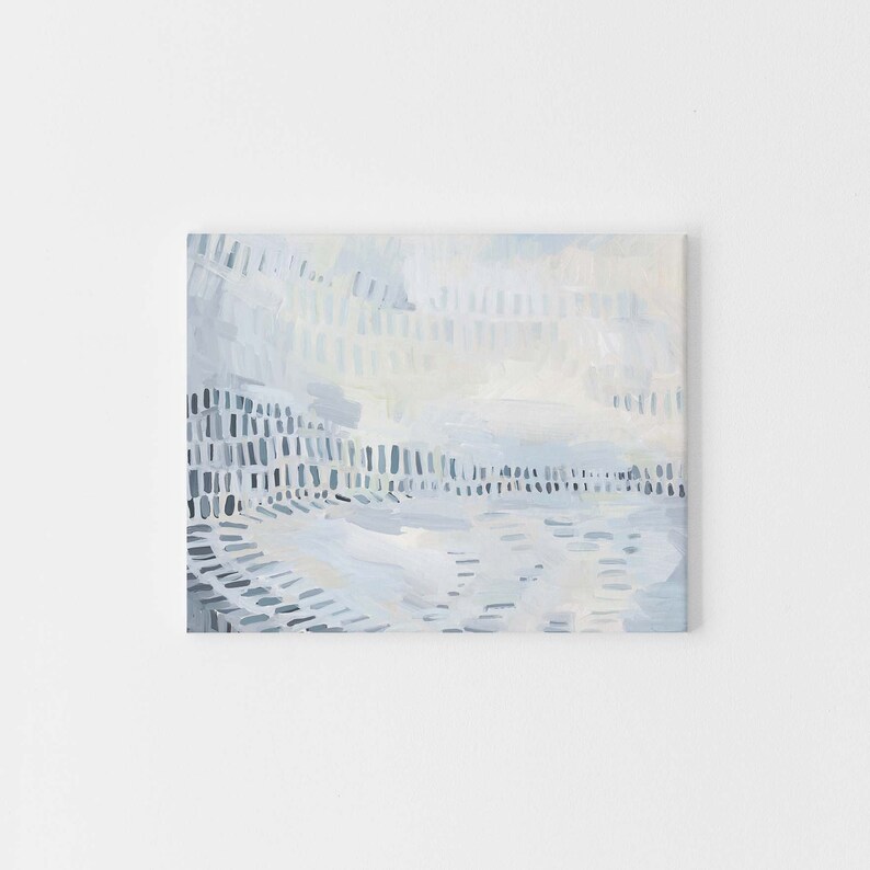 Coastal Art Light Blue Modern Coastline Landscape Decor Beach - Etsy