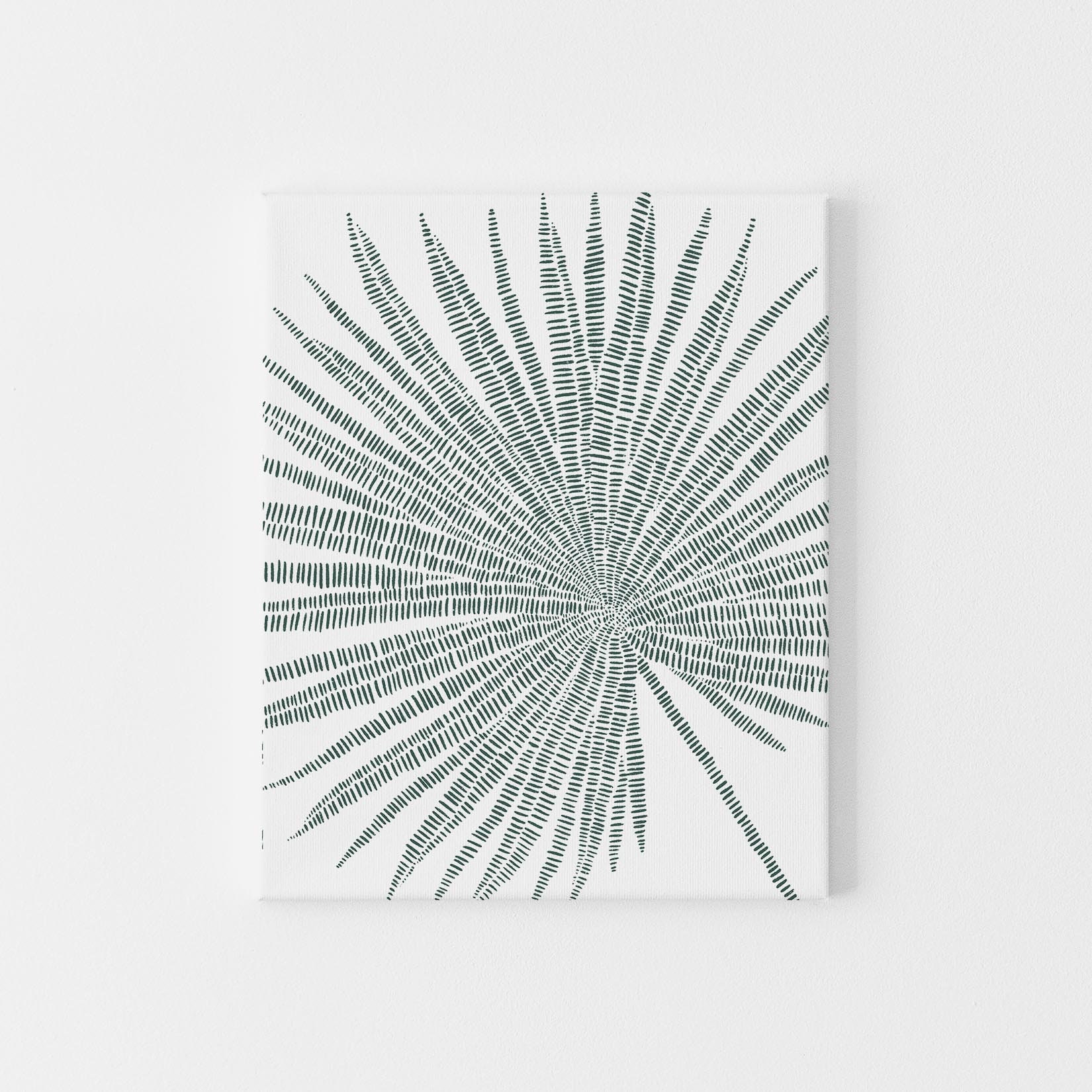 Palm Fan Print Tropical Botanical Plant Frond Leaf Green and | Etsy
