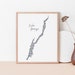 Lake George Print Lake Map Sign Modern Lakehouse Decor New - Etsy