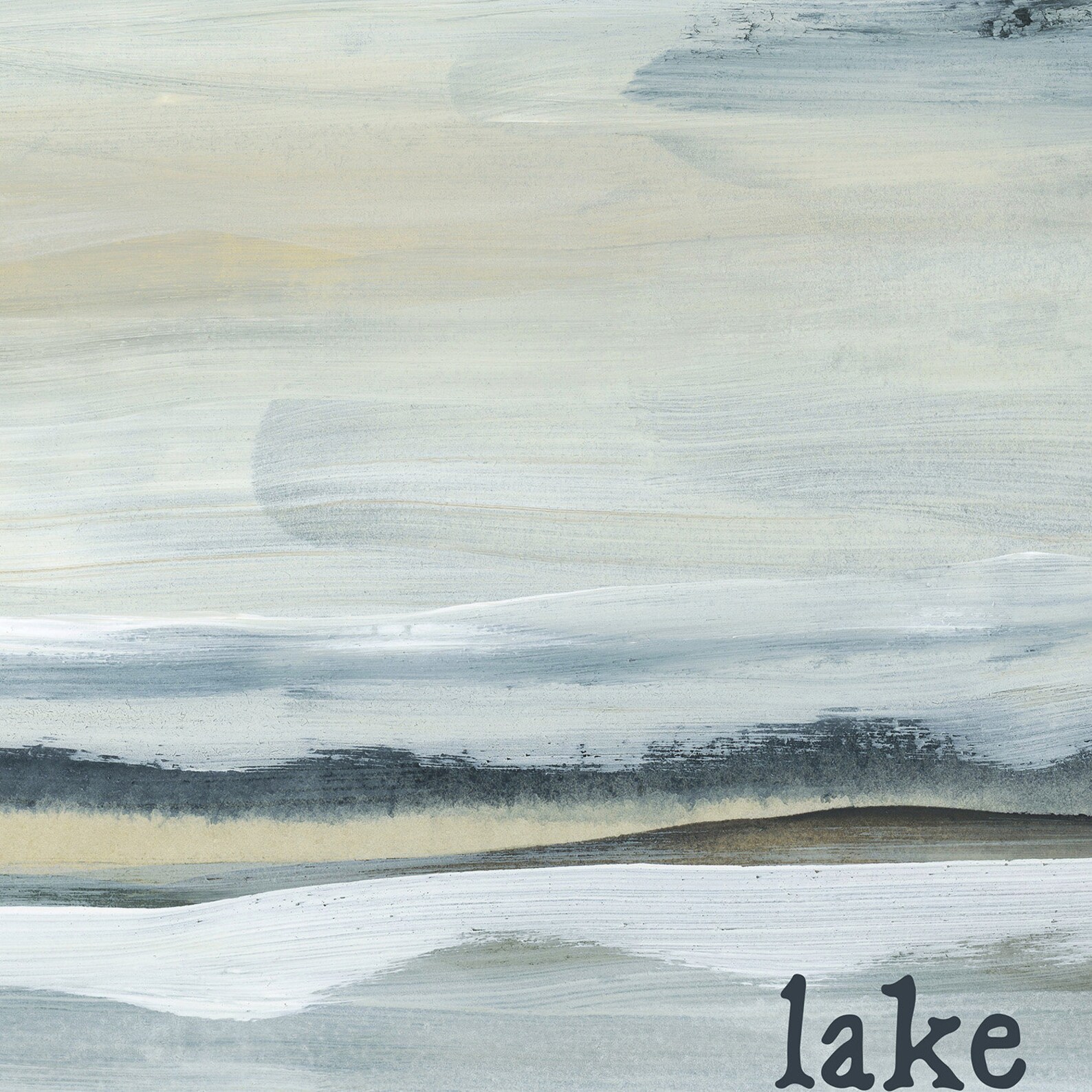 Lake Bum Print | Lake House Decor Modern Quote Artwork in Neutral Gray ...