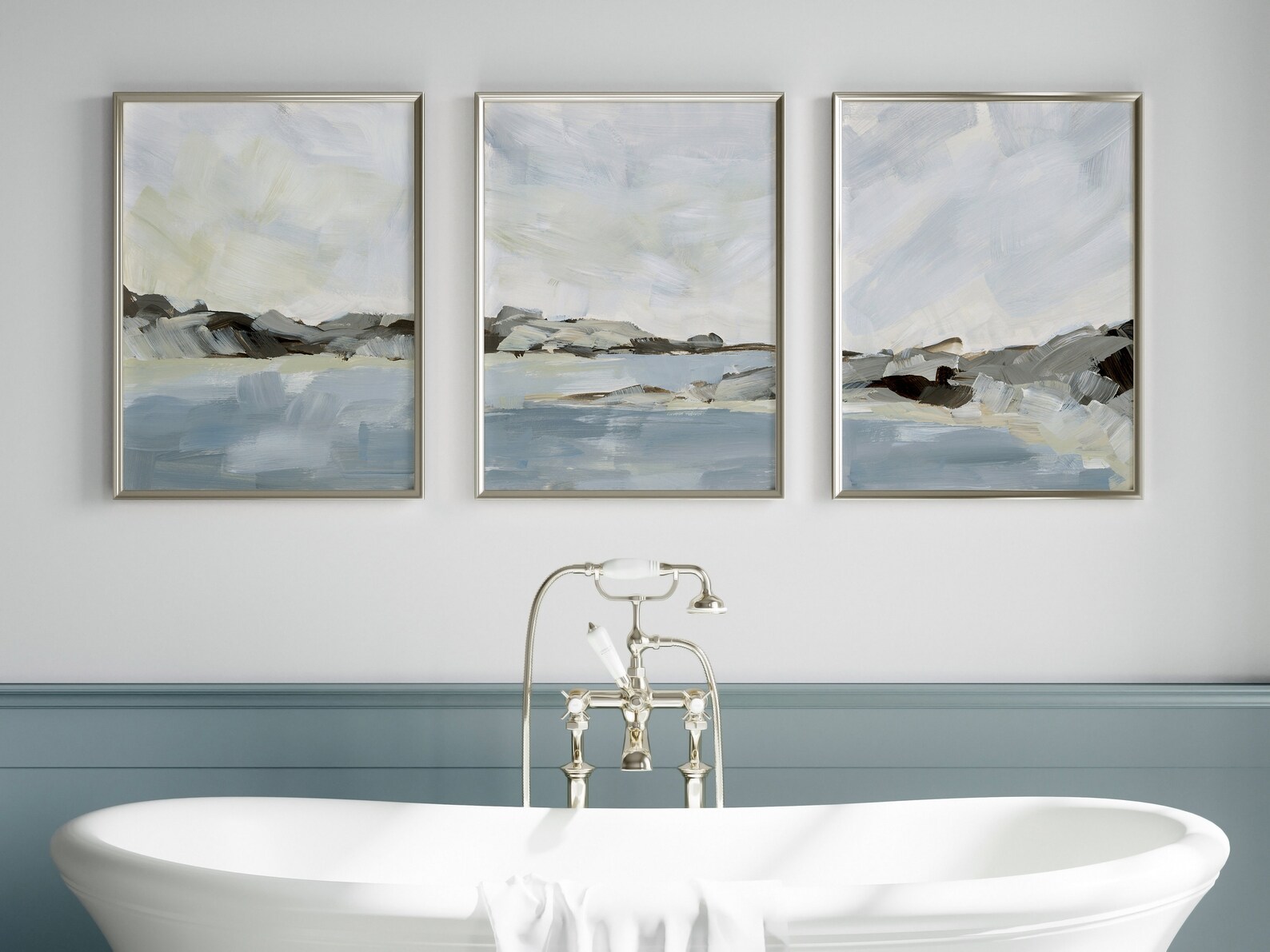 Coastal Art Beach Scene Seascape Painting Shore Print - Etsy