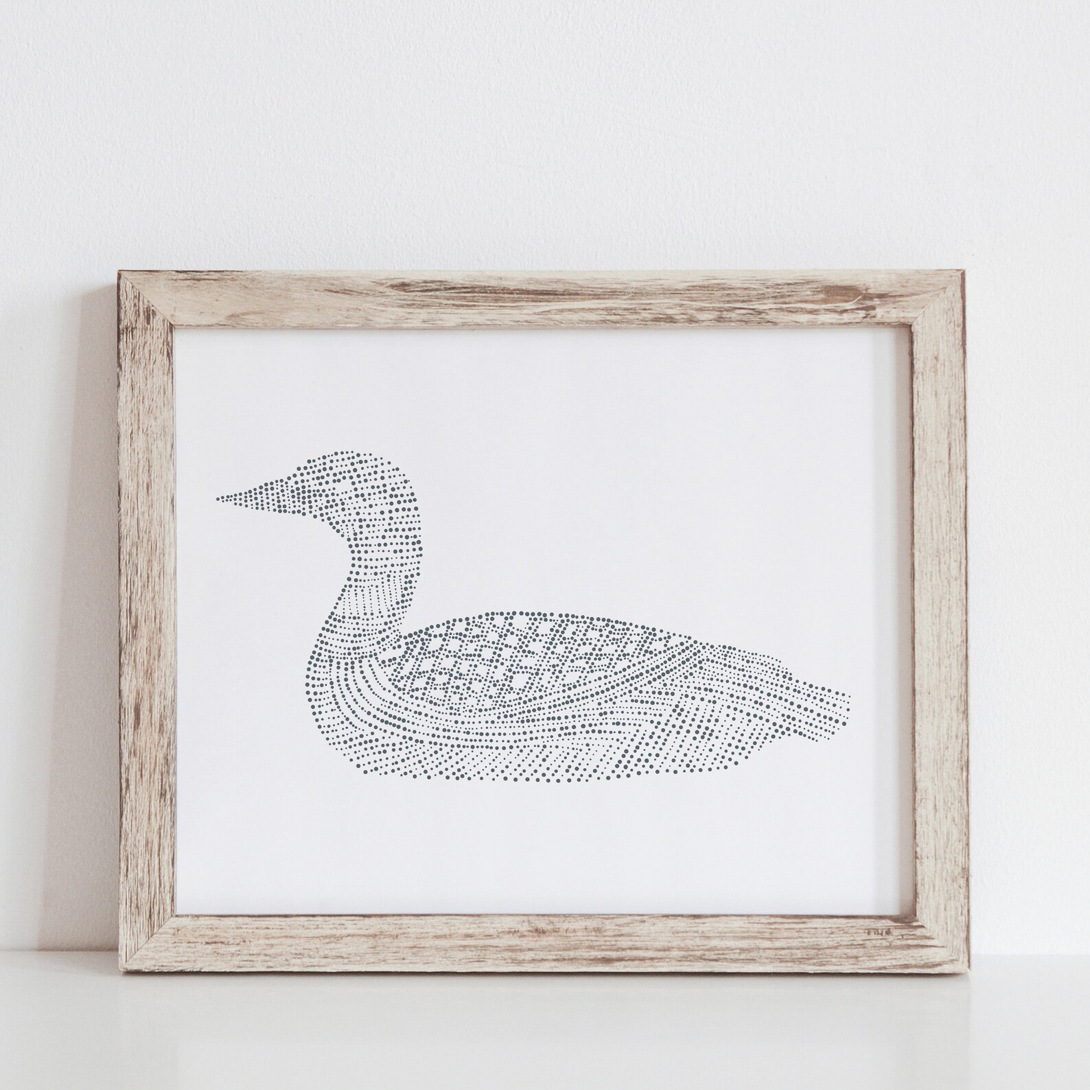 Common Loon Print Great Northern Diver Bird Artwork Modern - Etsy