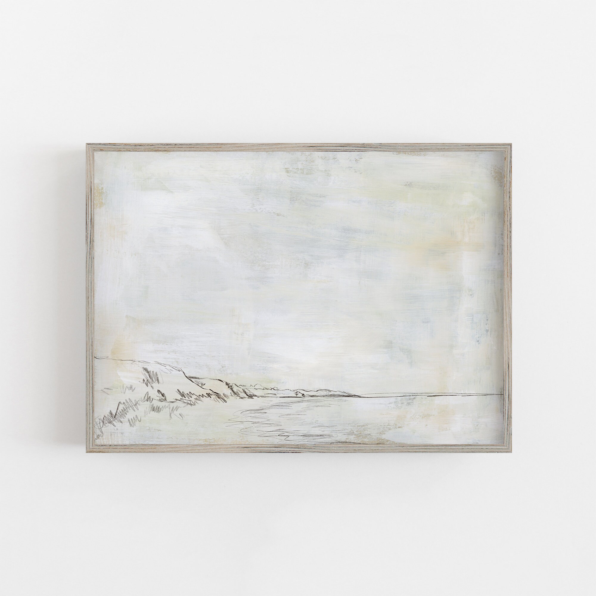 Coastal Bluff Painting Rustic Beach Scene Seascape Decor - Etsy