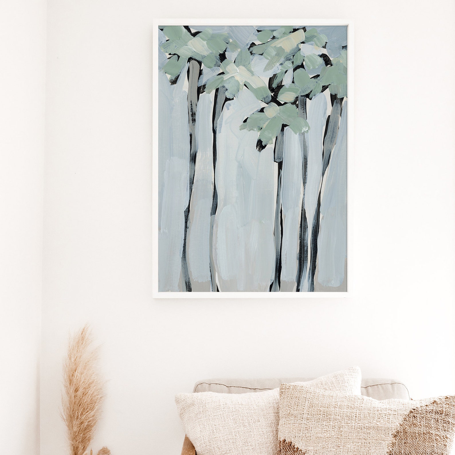 Palm Tree Art Modern Tropical Decor Beach House Art Neutral - Etsy