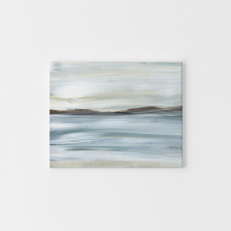 Abstract Lake Art Modern Neutral Wall Decor Lakehouse Artwork - Etsy