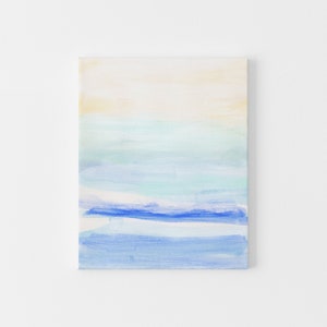 Beach Painting | Blue, Turquoise, Beige & Cream Modern Coastal Home ...