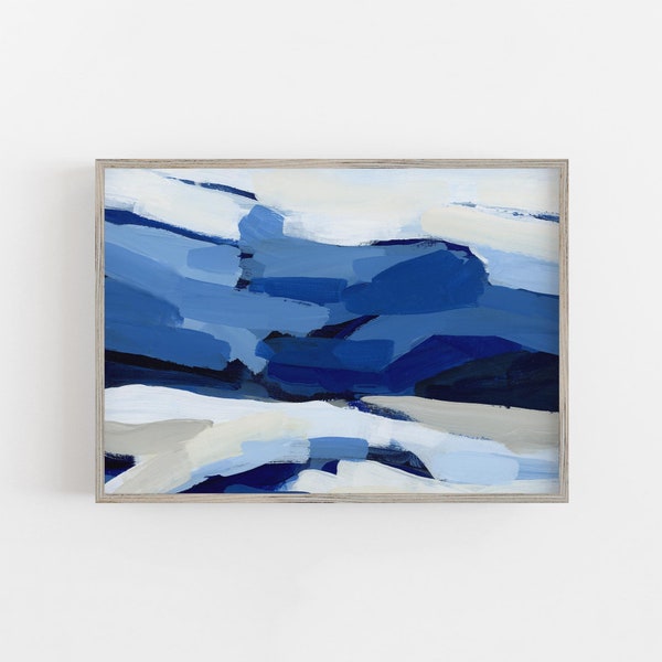 Indigo Abstract - Etsy