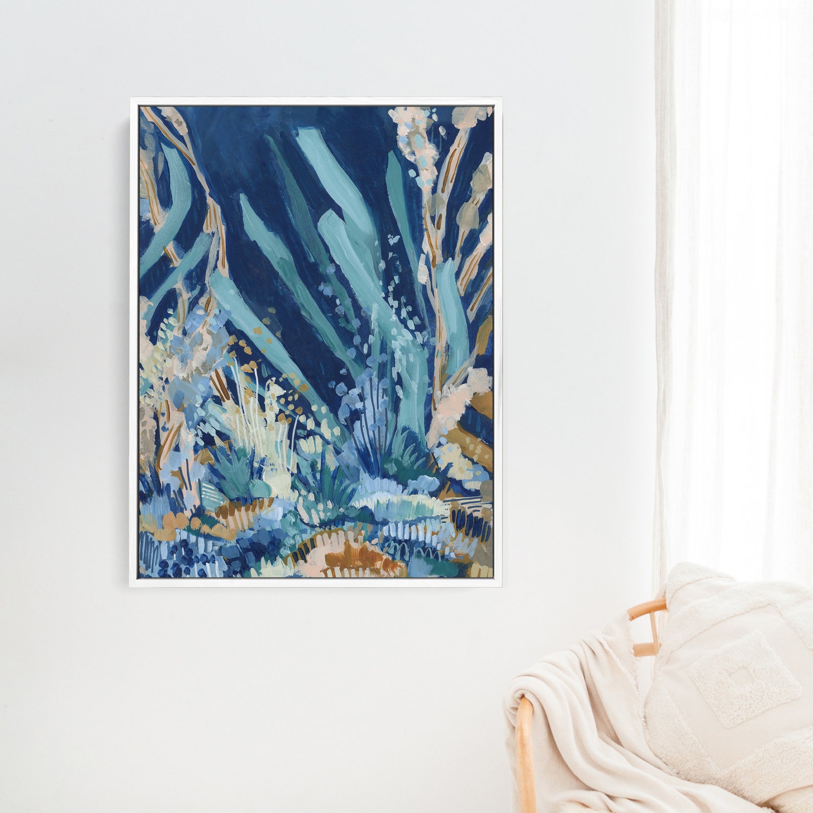 Kelp Forest Artwork | "tangled Seaweed" - Horizontal Art Print or ...