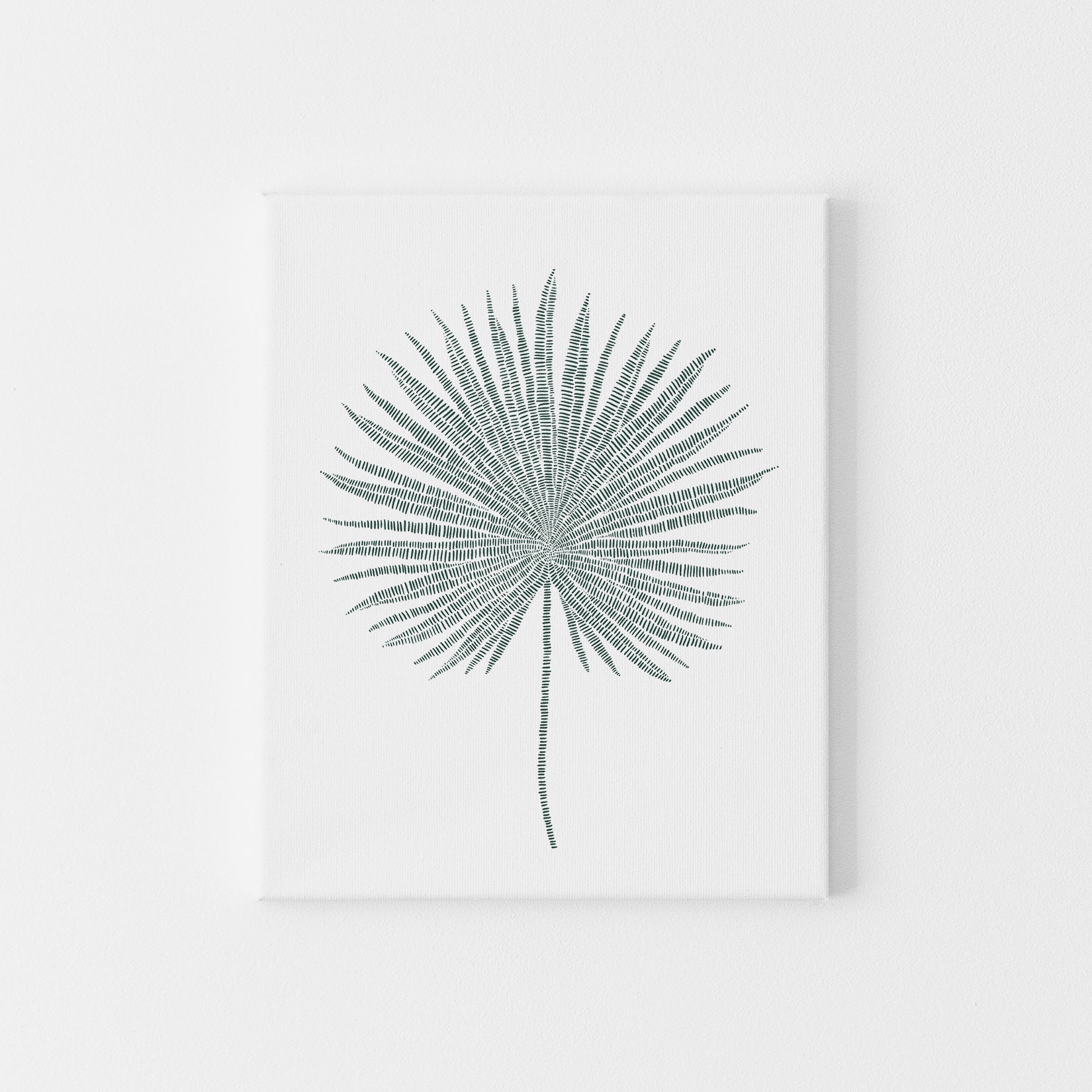 Palm Leaf Print Palm Fan Frond Tropical Plant Botanicals | Etsy