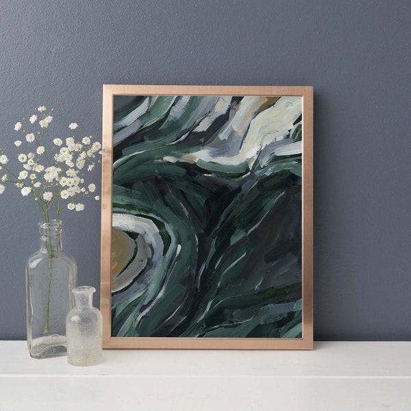 Green Abstract Art (You'll Love) - Etsy
