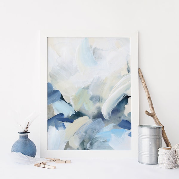 Blue Artwork - Etsy