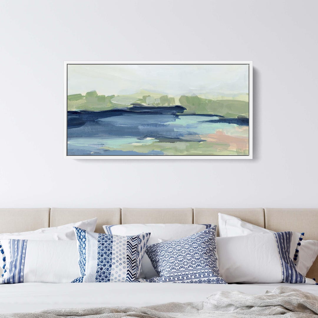 Abstract Landscape | "the Lake Cove, No. 1 Panoramic" - Art Print or ...