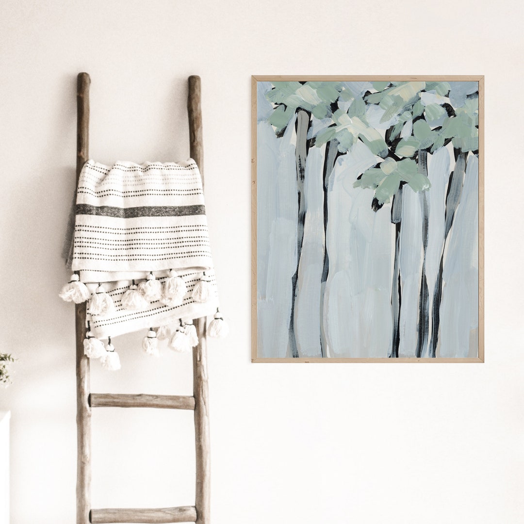 Palm Tree Art Modern Tropical Decor Beach House Art Neutral - Etsy