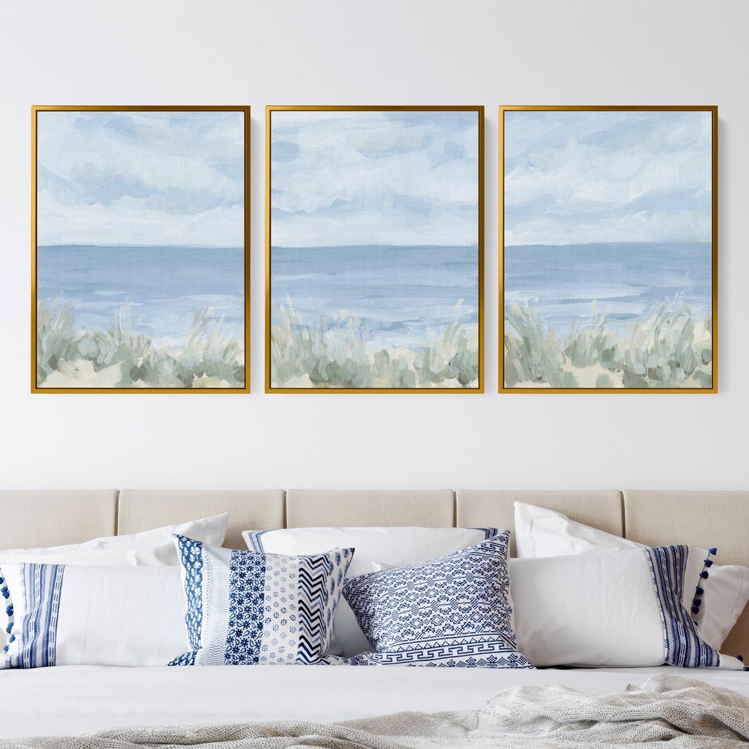 Coastal Landscape Triptych | "the Summer Light" - Set of 3 - Art Prints ...