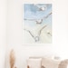 Modern Coastal Home Decor Sea Gull Seabird Painting Light Neutral Blue ...