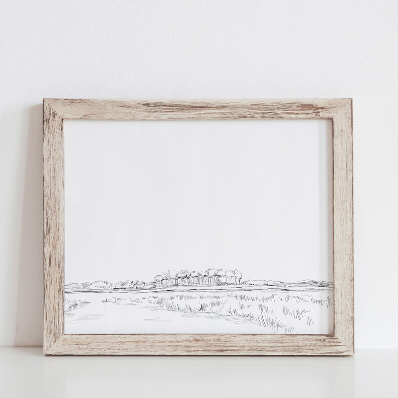 Salt Marsh Art Low Country Decor Modern Seascape Savannah - Etsy