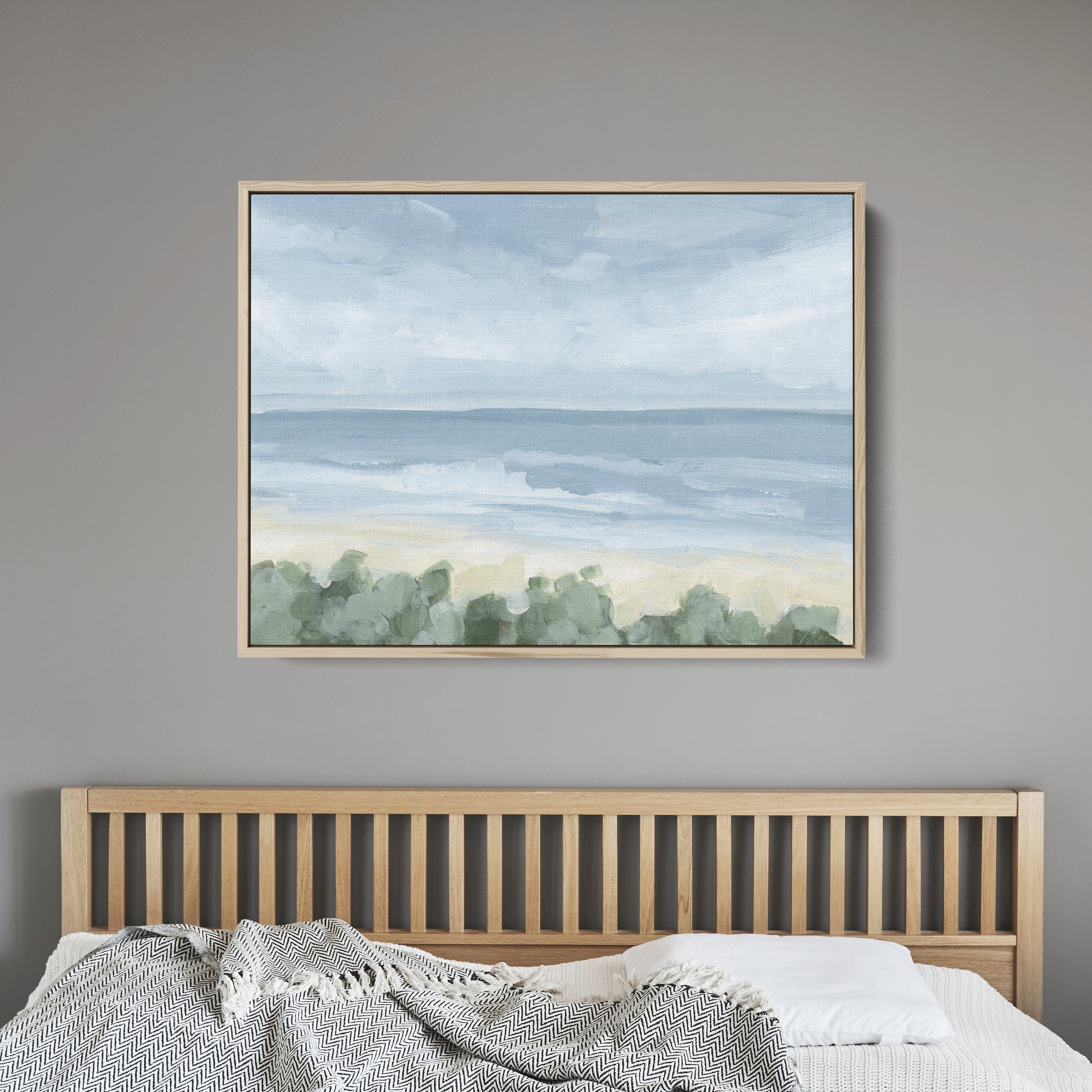Muted Coastal Beachscape | "ocean Reverie" - Art Print or Canvas - Etsy
