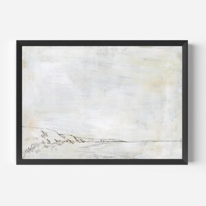 Coastal Bluff Painting | Rustic Beach Scene Seascape Decor for Seaside ...