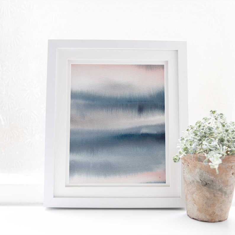 Watercolor Painting Modern Ethereal Flowy Artwork Abstract - Etsy