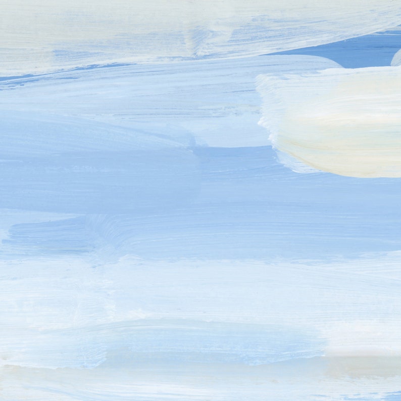 Light Blue Abstract Painting Modern Beach House Artwork - Etsy