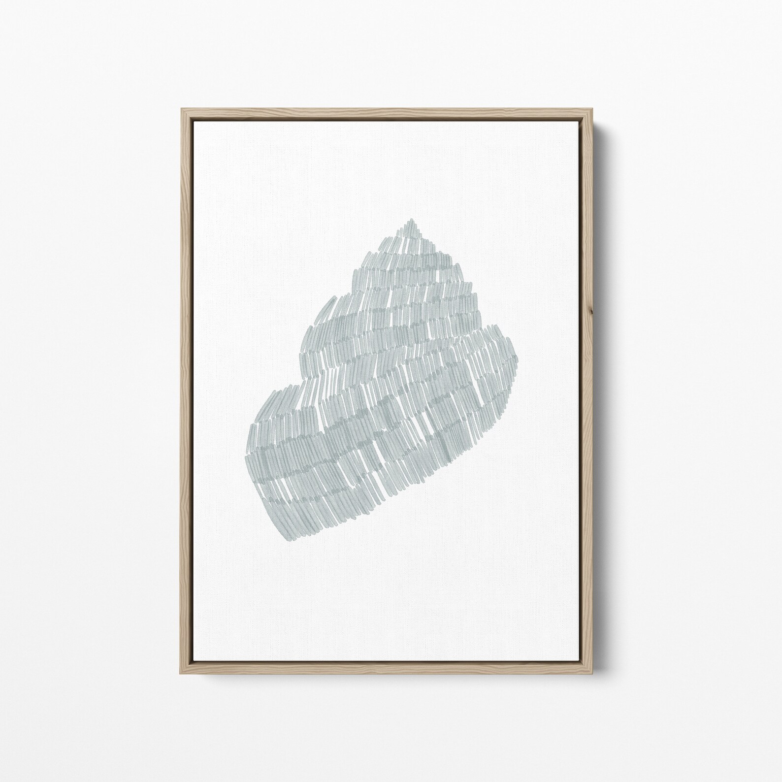 Minimalist Beach Artwork | "deconstructed Snail Shell" – Art Print or ...