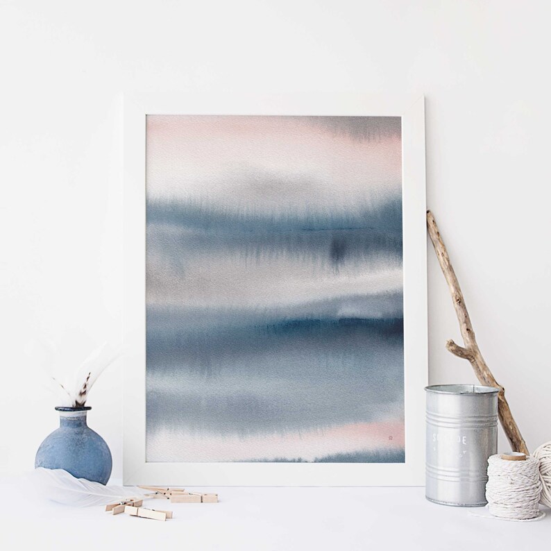 Watercolor Painting Modern Ethereal Flowy Artwork Abstract - Etsy