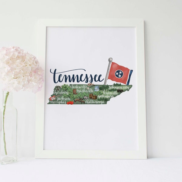 State Map Art Print - Etsy