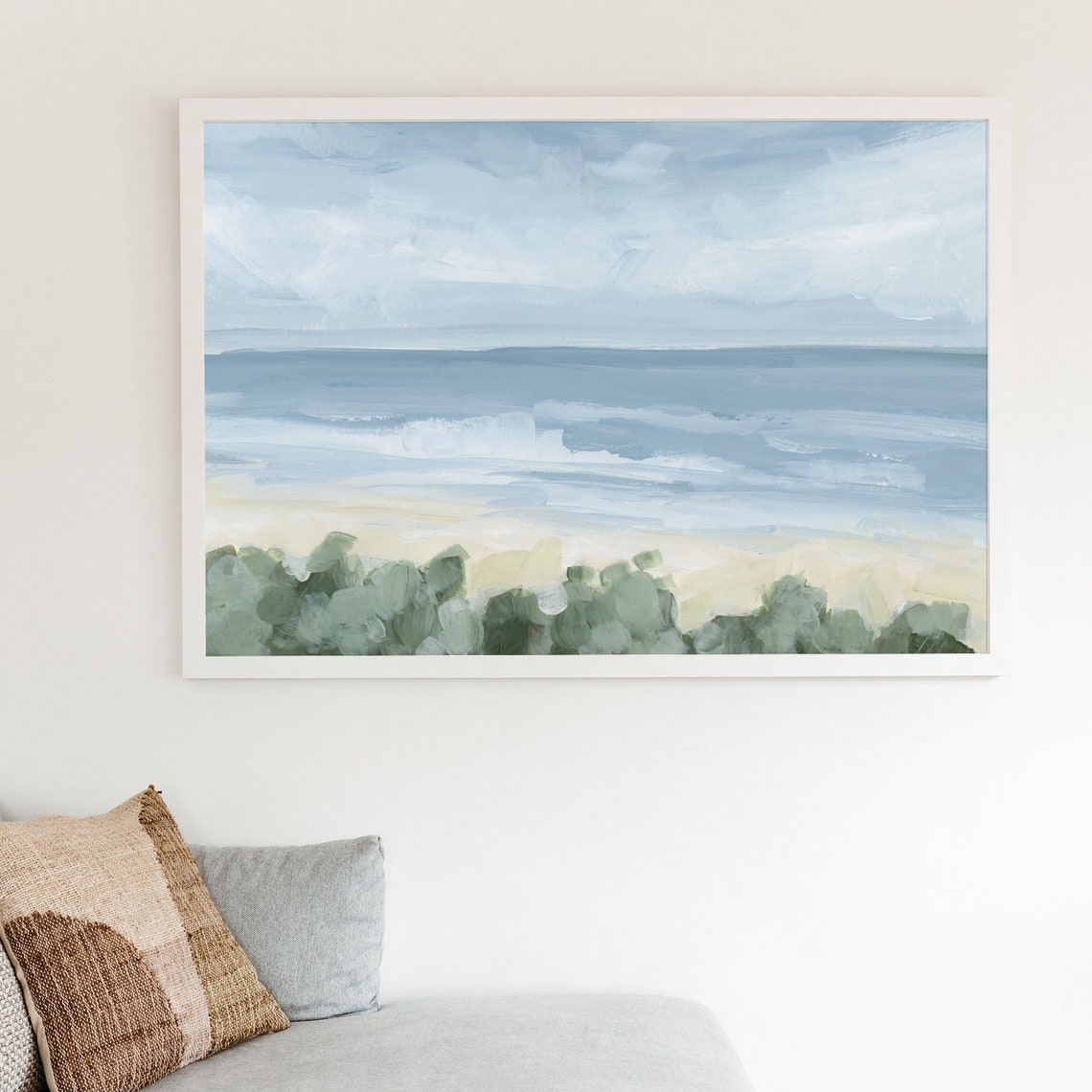 Muted Coastal Beachscape | "ocean Reverie" - Art Print or Canvas - Etsy