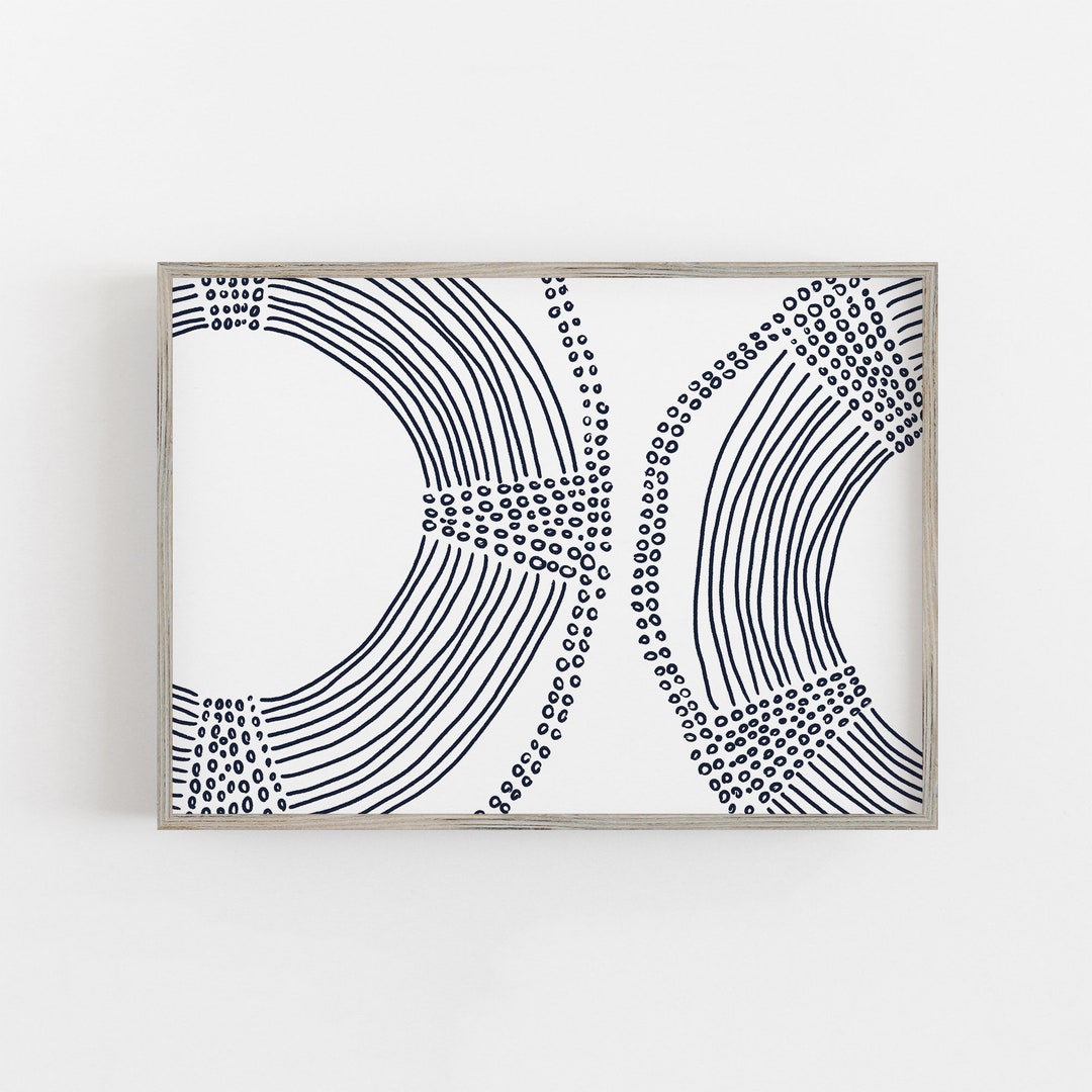 Life Ring Art Modern Minimalist Lake Decor Ocean Home Artwork Swimming ...