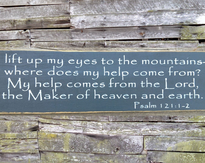 Psalm 121 Wooden Sign | Etsy