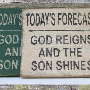 Today's Forecast Wooden Sign - Etsy