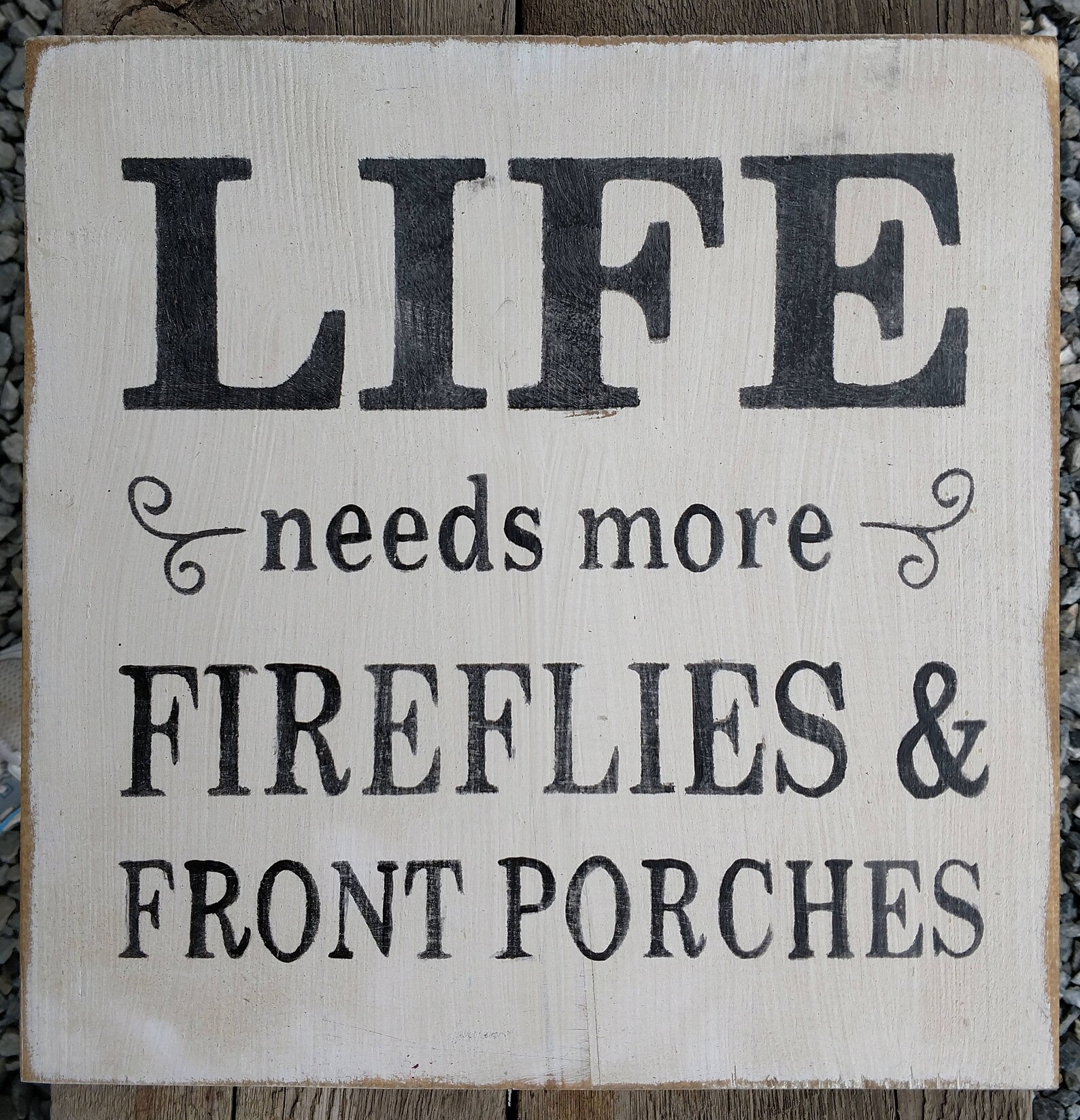 Life Needs More Fireflies & Front Porches Wooden Sign Sign - Etsy