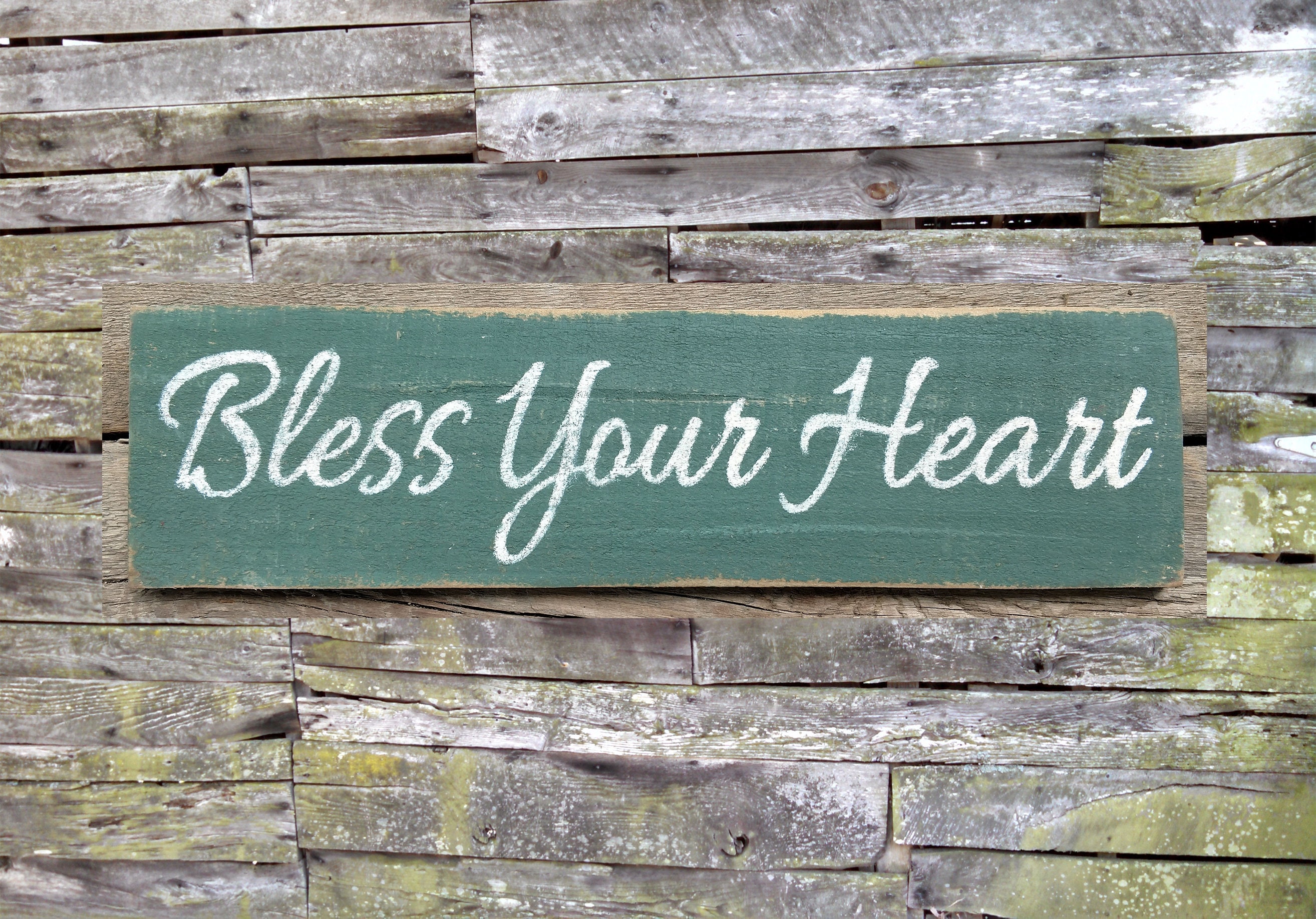 Bless Your Heart Wooden Sign Bless Your Heart Rustic Sign - Etsy