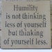 Humility Is... Wooden Sign - Etsy